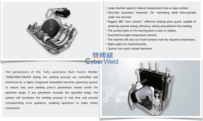 PP PE HDPE Pipe Butt Fusion Welding Machine 10.0 kVA Automatic Butt ...