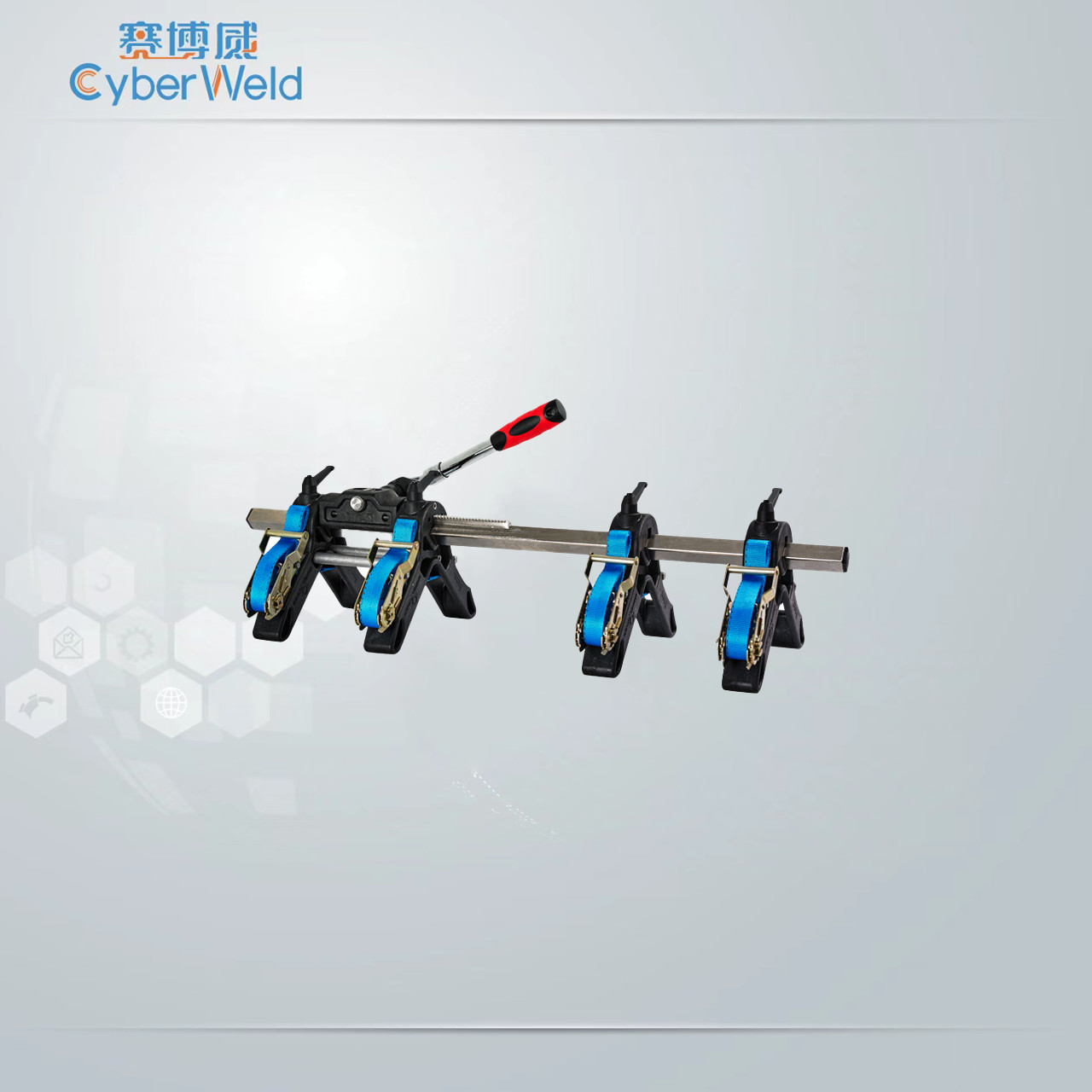 Aluminium Electrofusion Tools Titan 200 Pull Together Clamp 40mm - 200mm